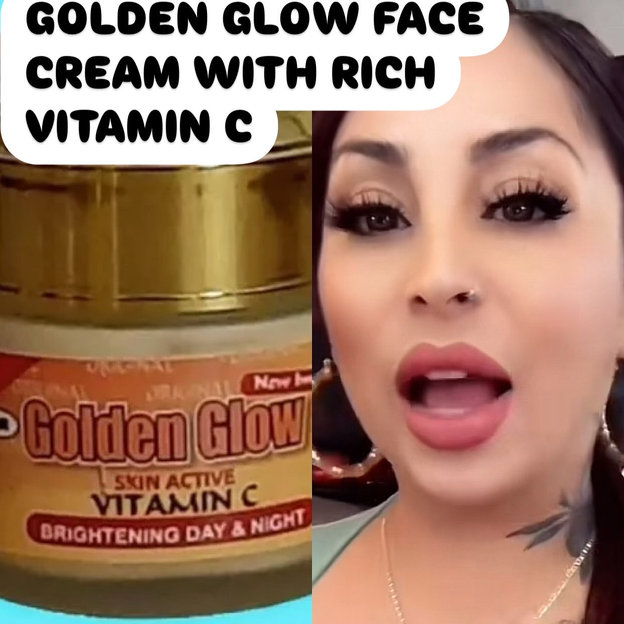 💯 Golden Glow intensive Half FACE CREAM