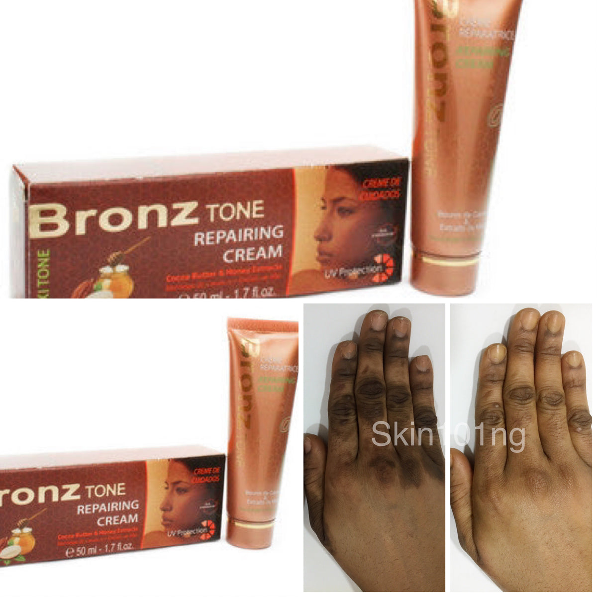 Bronz Tone Maxitone Repairing Cream 1.7oz/50g - Kismet Beauty Brands