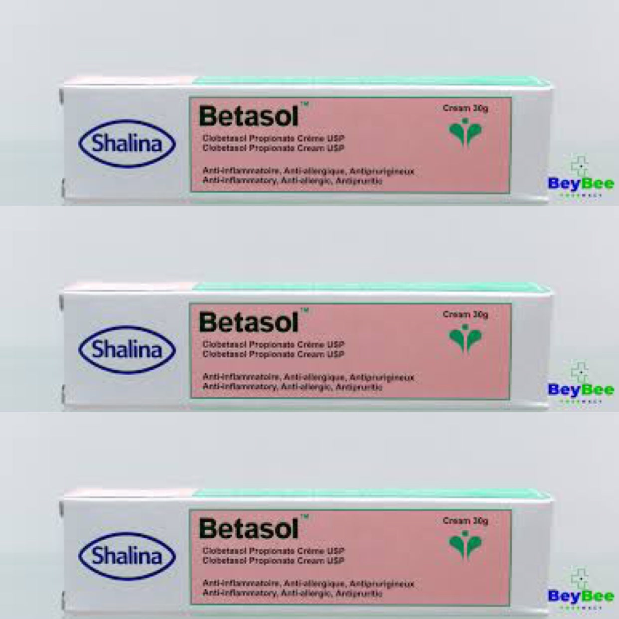 Betasol #291 Tube Cream Fast Action 1oz / 30g (3 PACK)