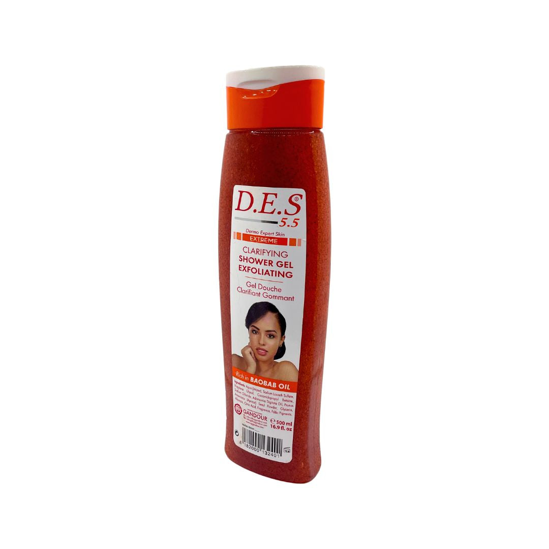 D.E.S 5.5 DERMO EXPERT SKIN CLARIFYING SHOWER GEL EXFOLIATING 500ML ...
