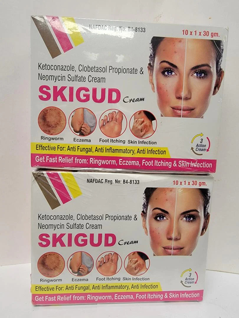 Skigud Cream 30g Fast Relief from Ringworm, Ezcema, Foot itching, & Sk ...