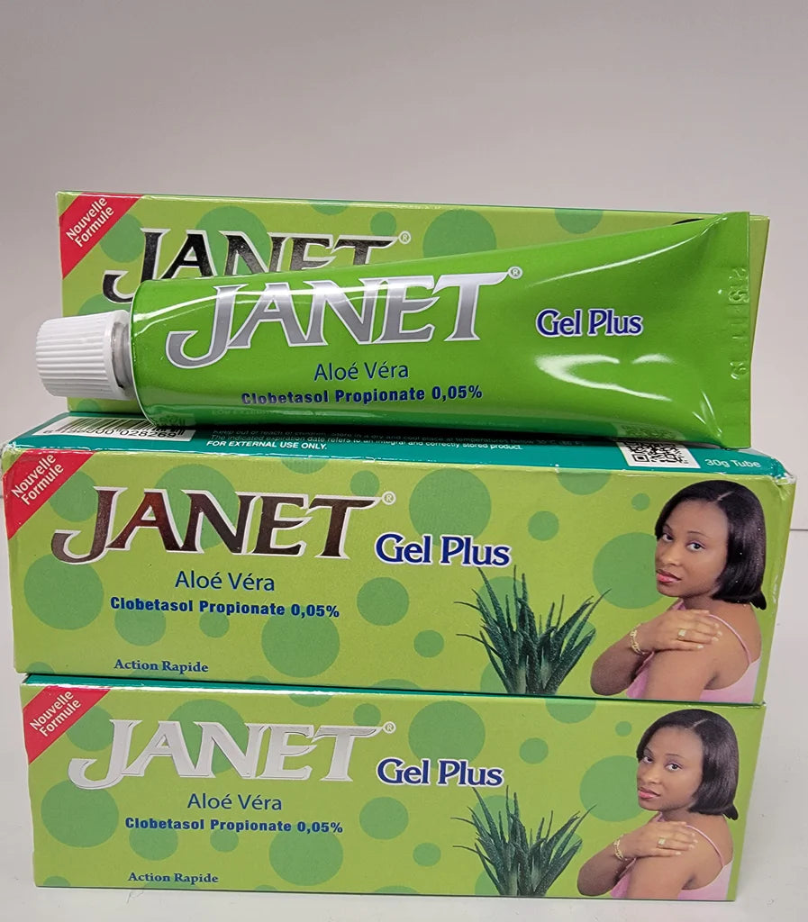 Janet Lightening Aloe Vera Gel Plus 1oz/30ml (Tube) 1oz / 30g (5 PACK ...