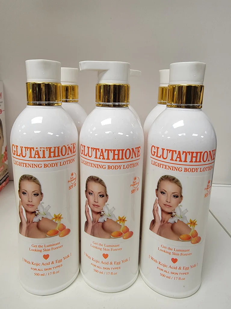 GLUTATHIONE LIGHTENING BODY LOTION SPF50 500ml – Kismet Beauty Brands