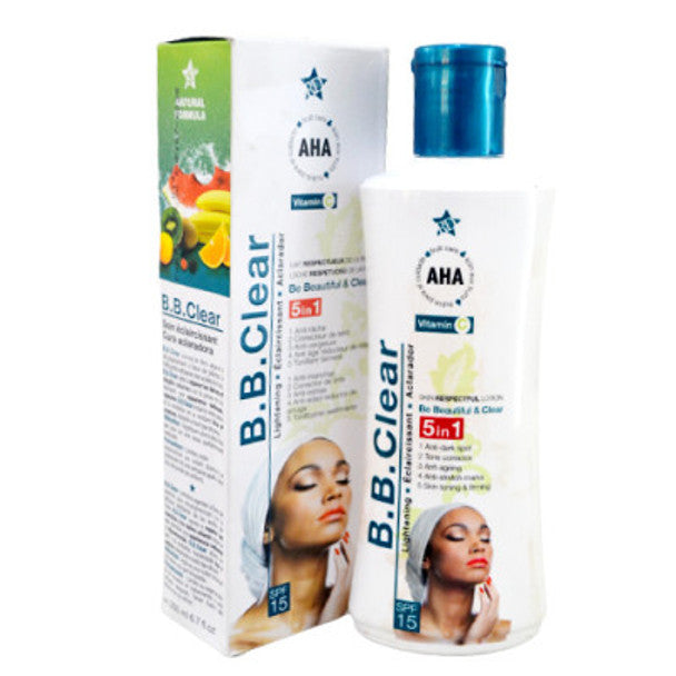 B.B Clear 5 in 1 Lightening Body Lotion with AHA 10.1oz / 300ml ...