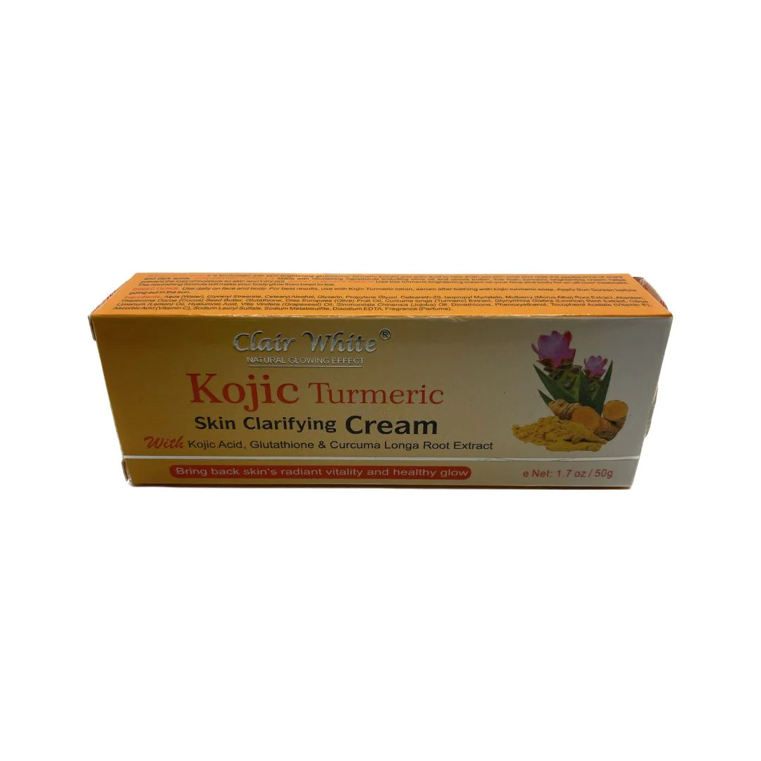 Clair White Kojic Turmeric Natural Glowing Effect Cream 1.7 oz – Kismet ...