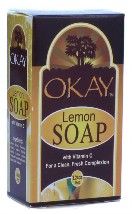 Okay Lemon Soap W/Vit C For Clean,Fresh Complexion 3.24oz/92g – Kismet ...
