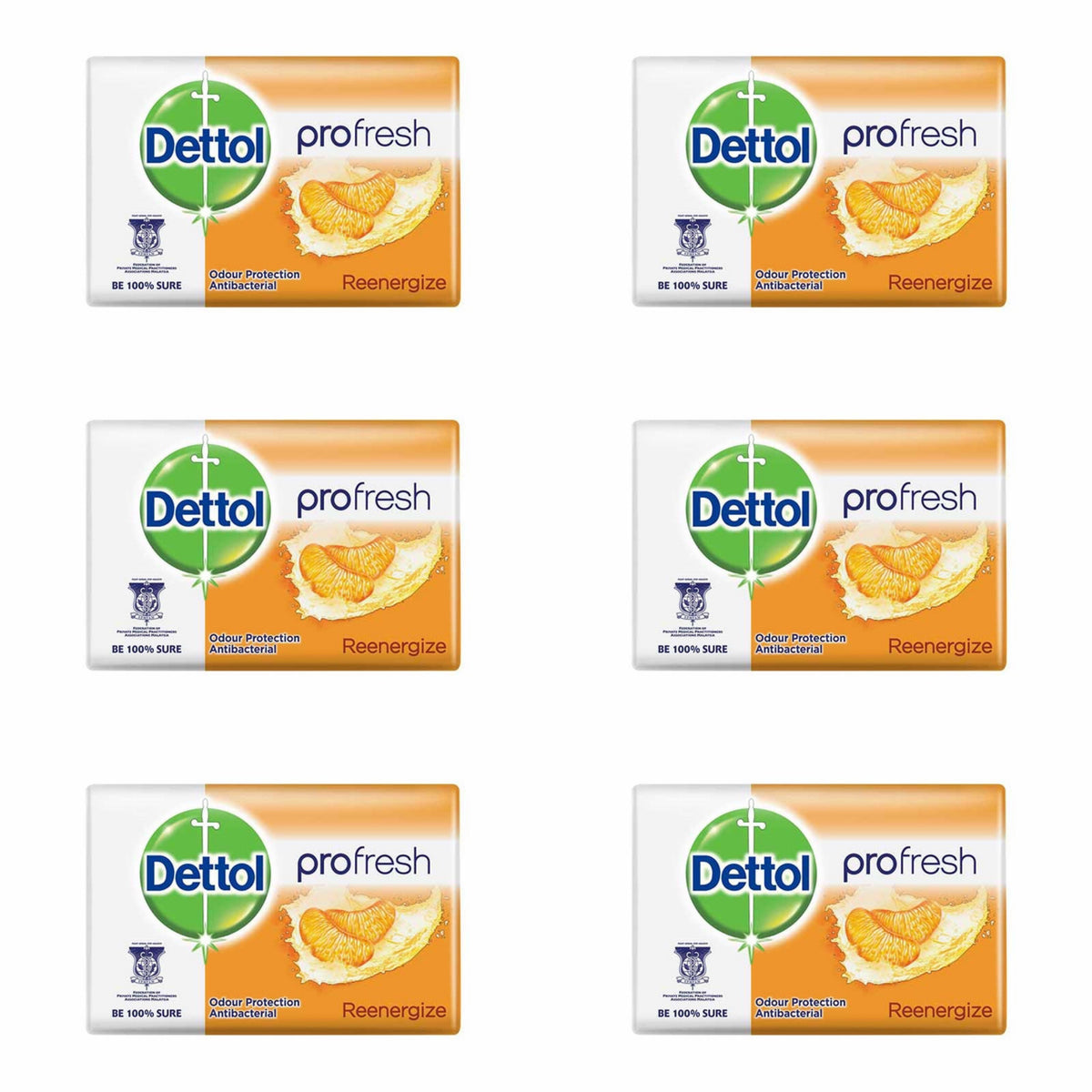 Dettol Anti-Bacterial Bar Soap, Re-Energize, 105 Gr / 3.7 Oz (3 Pack ...