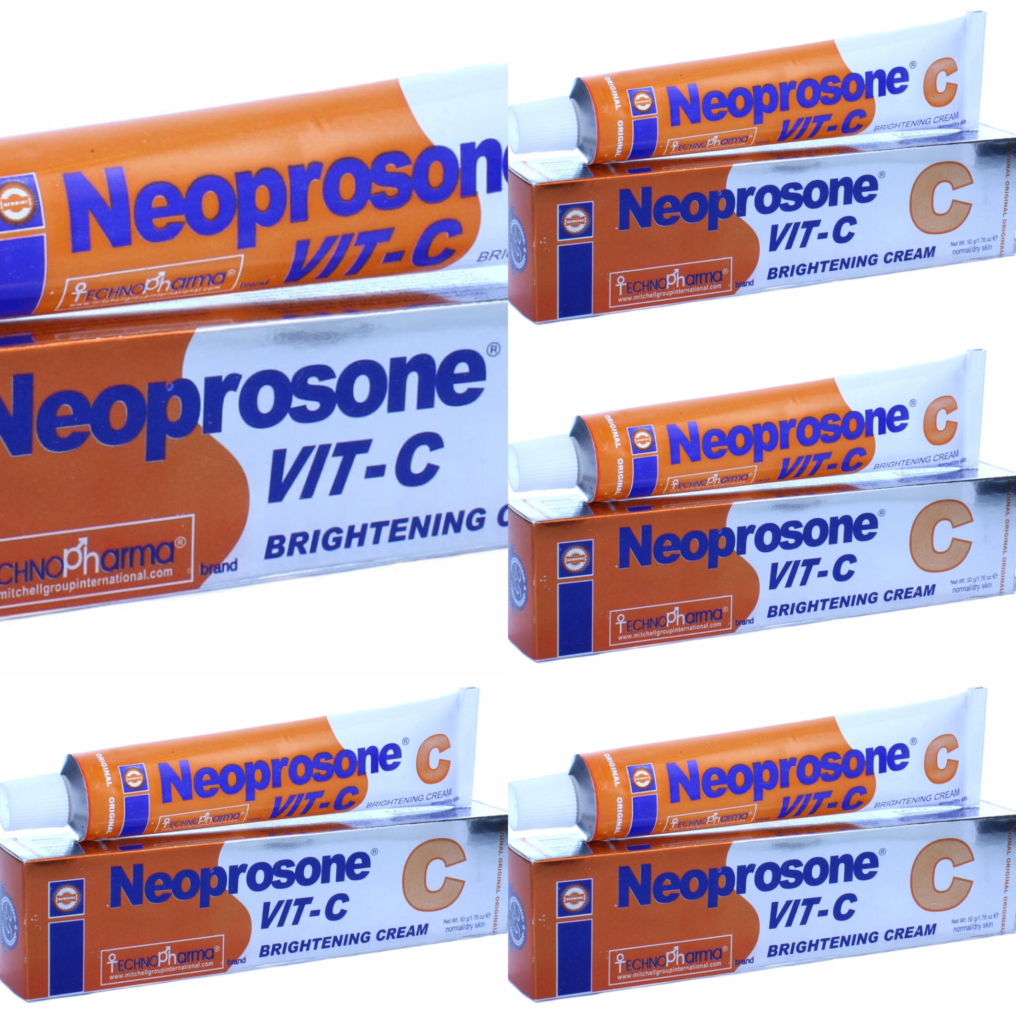 Neoprosone Vit C Tube Cream 1.76 oz / 50 g (5 PACK) – Kismet Beauty Brands