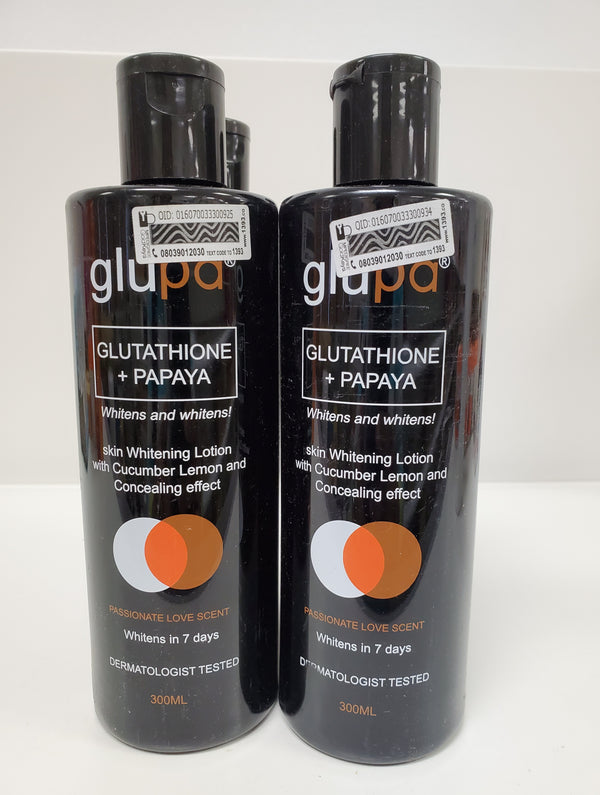 GLUPA GLUTATHIONE PAPAYA WHITENING BODY LOTION – Kismet Beauty Brands