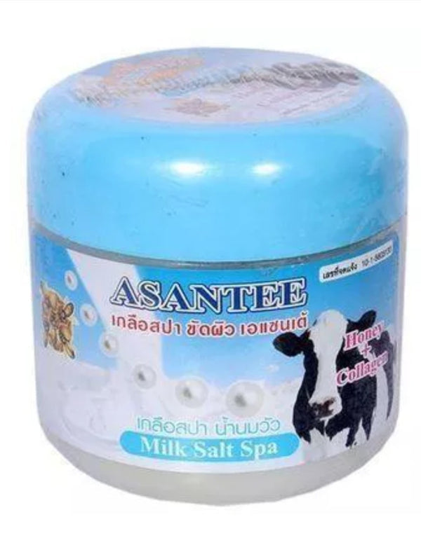 ASANTEE MILK SALT SPA HONEY + COLLAGEN SCRUB - Kismet Beauty Brands