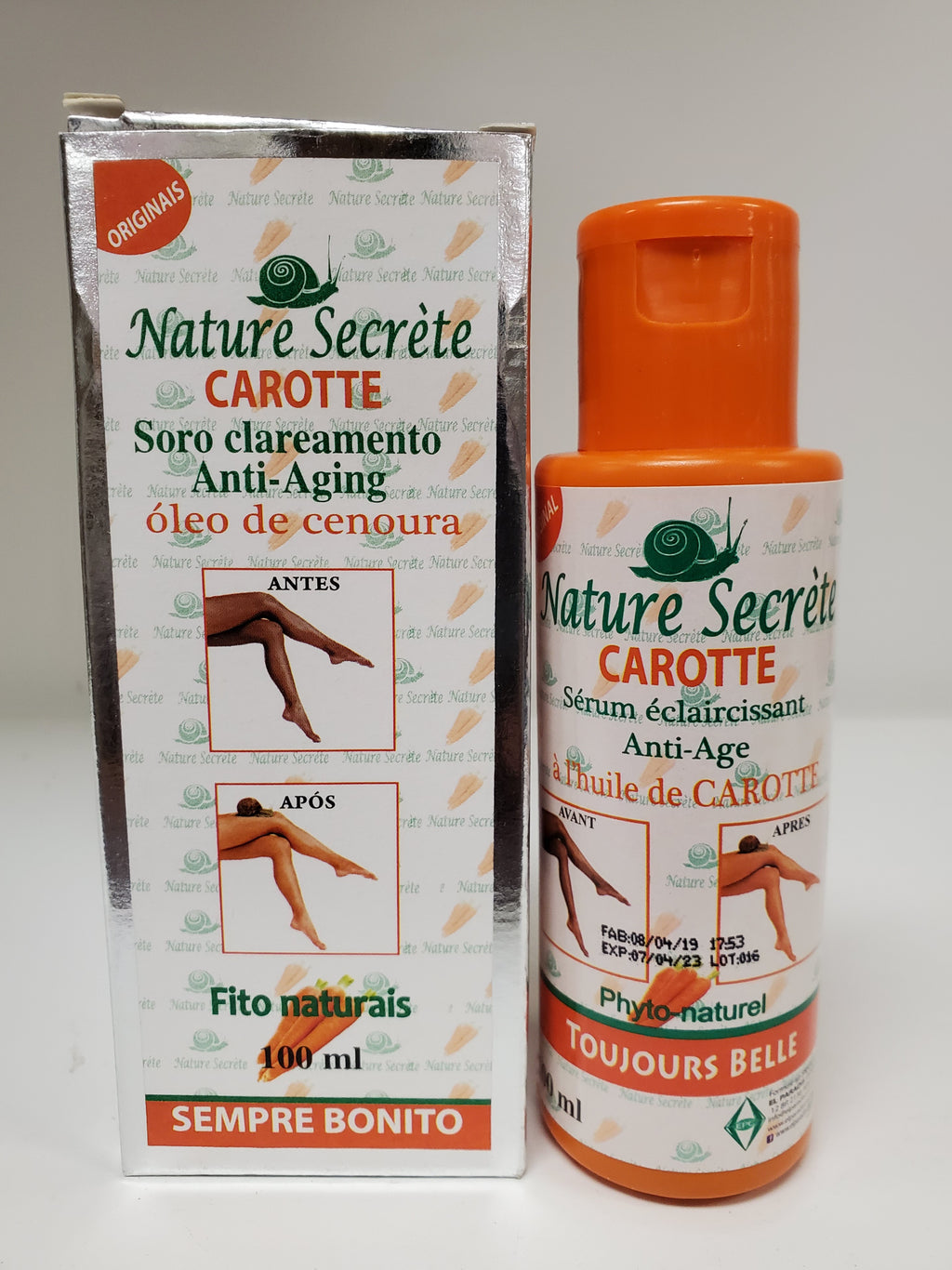 Nature Secréte Carrot Serum, Lotion, Face Creme, Savon