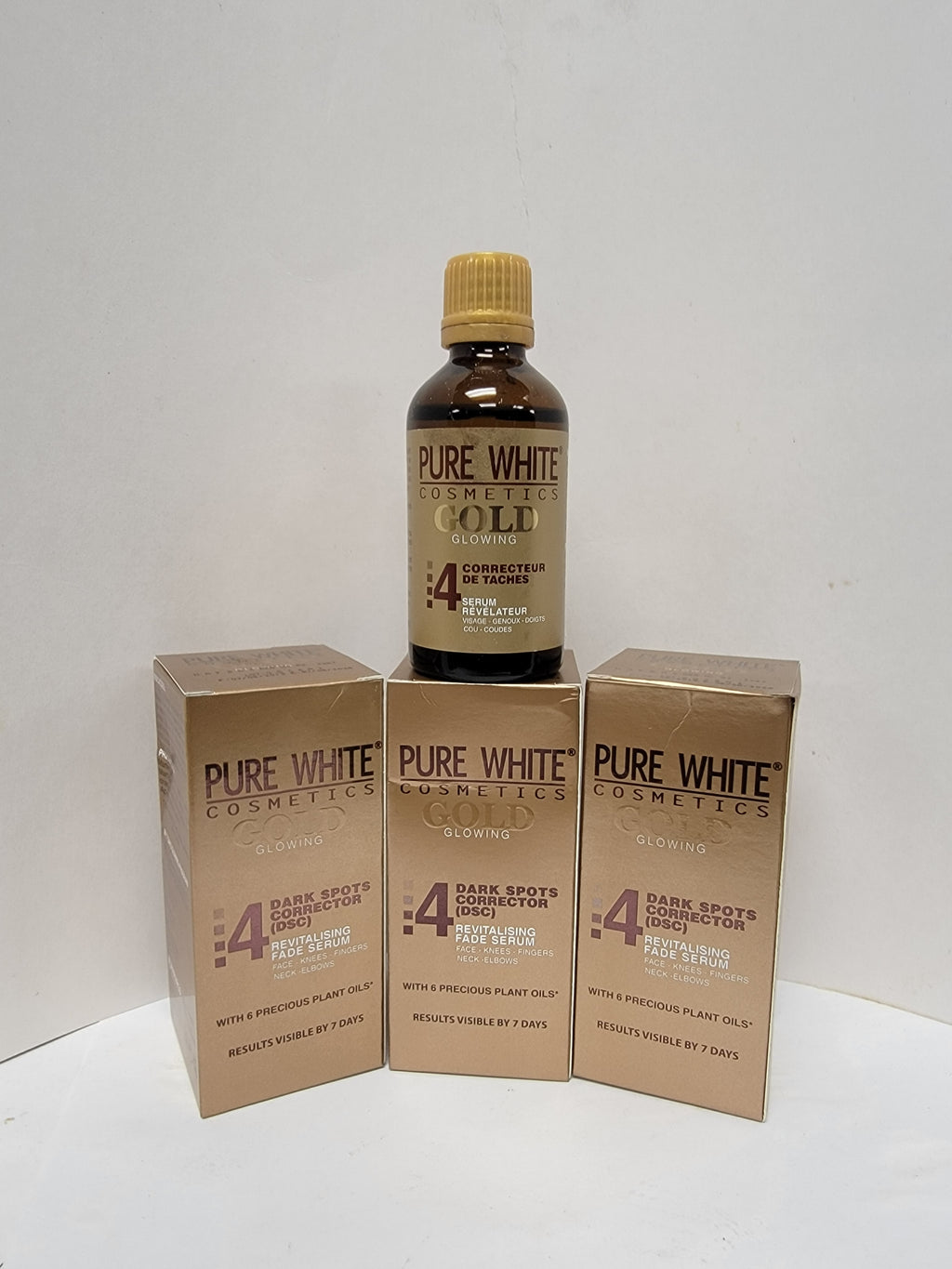 PURE WHITE GOLD GLOWING SERUM DARK SPOTS CORRECTOR – Kismet Beauty Brands