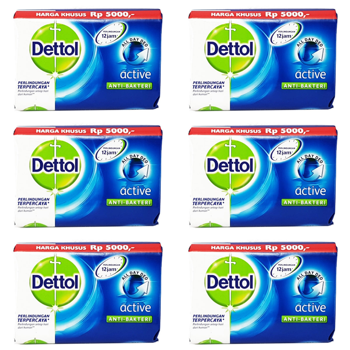 Dettol Anti-bacterial Bar Soap Active (6 Pack) – Kismet Beauty Brands