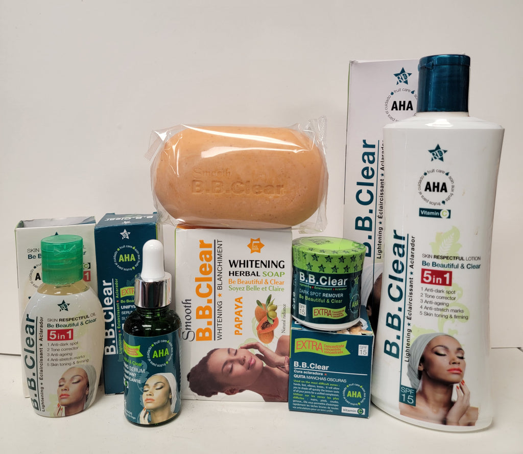 B.B Clear 5 in 1 Lightening Body Lotion with AHA 10.1oz / 300ml ...