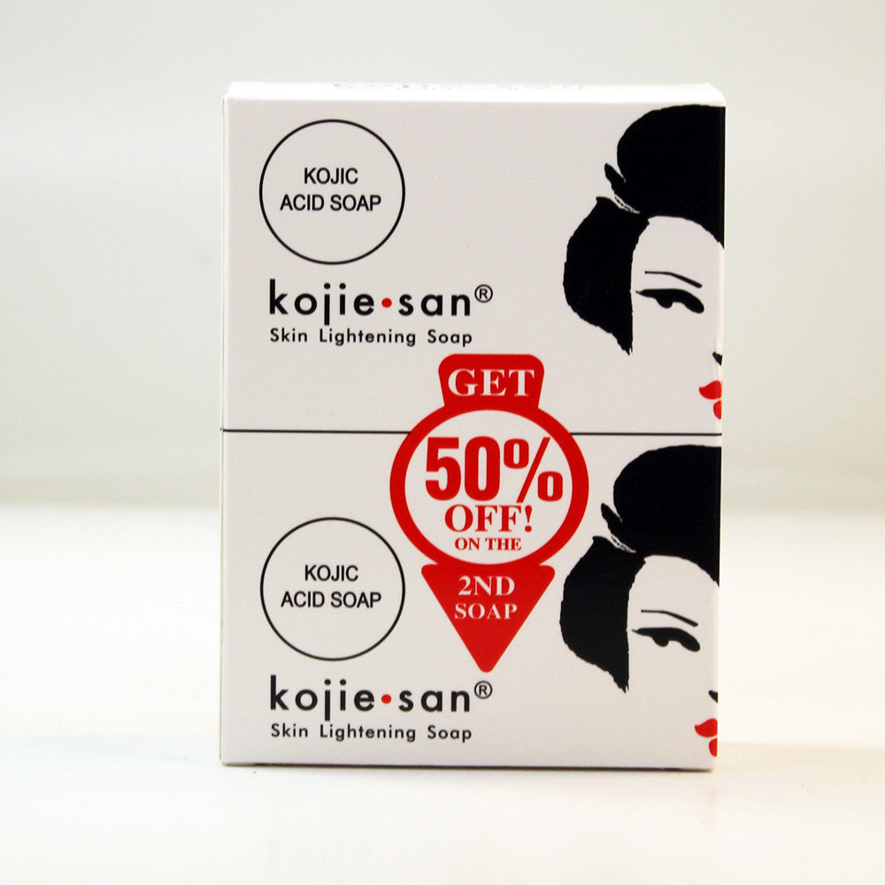 Kojiesan #086 Skin Lightening KOJIC ACID SOAP (White box 2Pcs x 135g ...